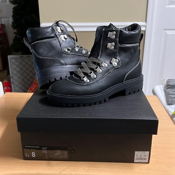 J. Crew | Shoes | J Crew Hiking Boots Women 8 Black New | Poshmark